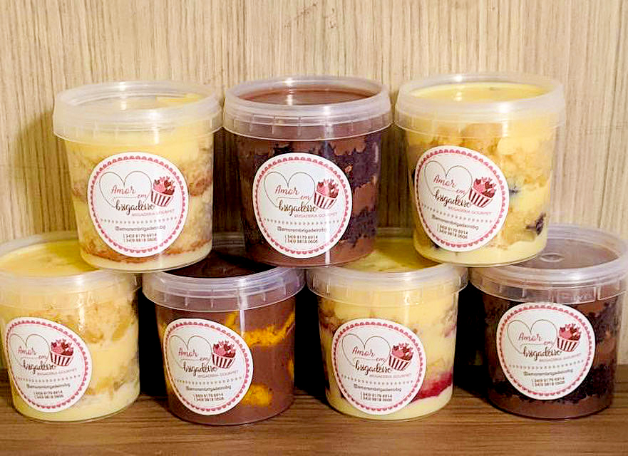 Pote Plástico Redondo Com Lacre Bolo No Pote 220ml - 100 Unid